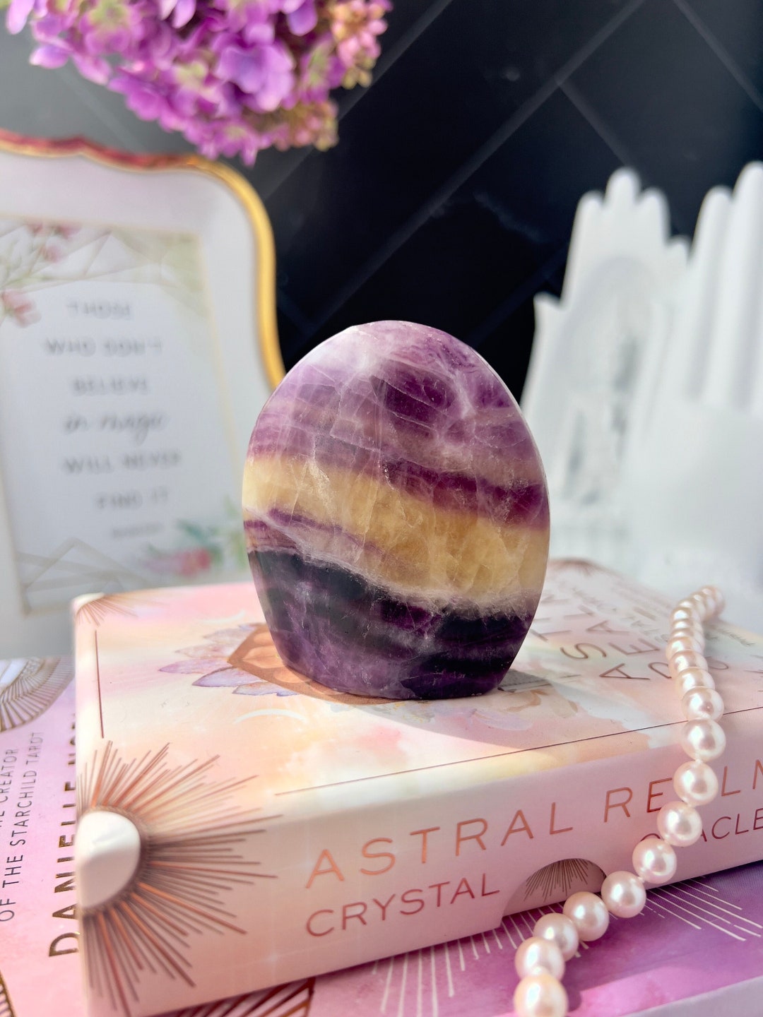 Rainbow Candy Fluorite Crystal Free Form| Pastel Fluorite Polished Free ...