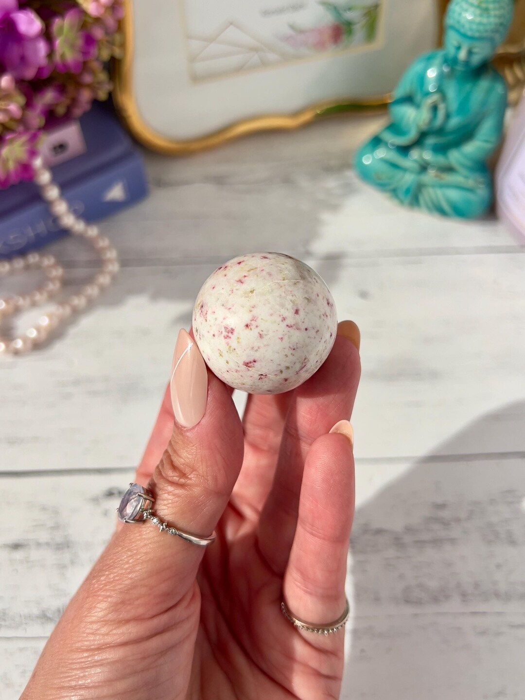 Genuine Peruvian Cinnabar Mini Sphere Polished Cinnabar Crystal Natural ...