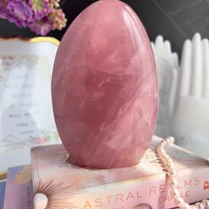 Star Rose Quartz Freeform 2 LB, 7oz Super Saturated Rose Quartz With ...