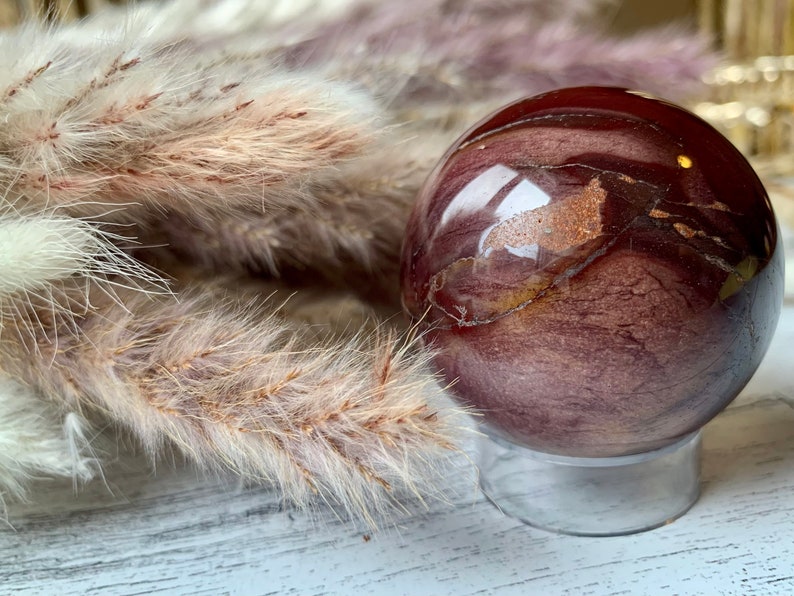Australian Mookaite Jasper Sphere, Home Decor Crystal - Etsy