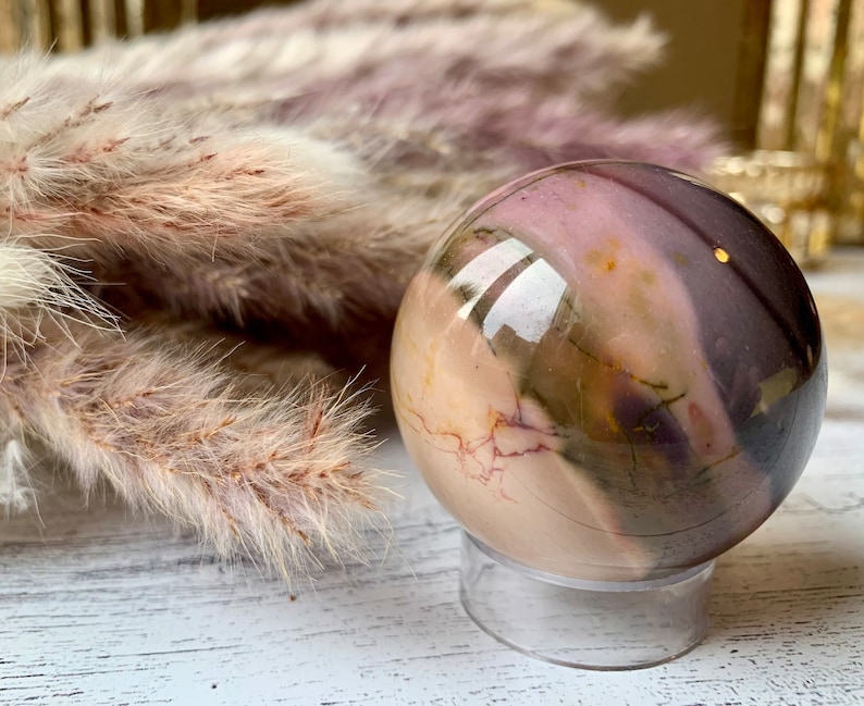 Australian Mookaite Jasper Sphere, Home Decor Crystal - Etsy