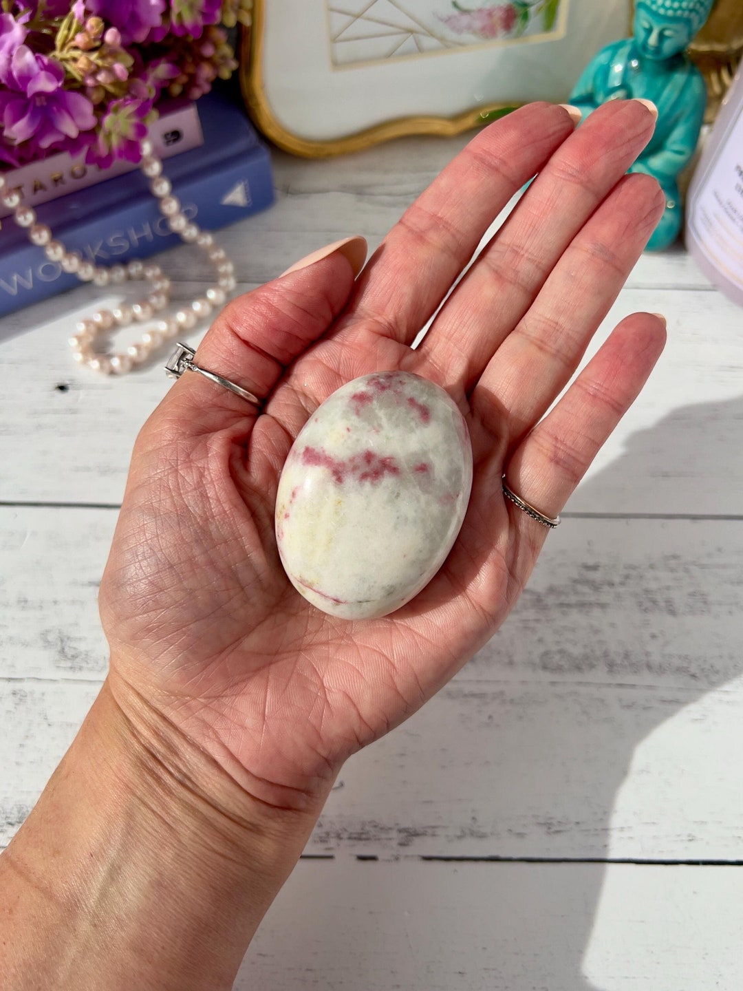 Genuine Peruvian Cinnabar Palm Stone | Polished Cinnabar Crystal ...