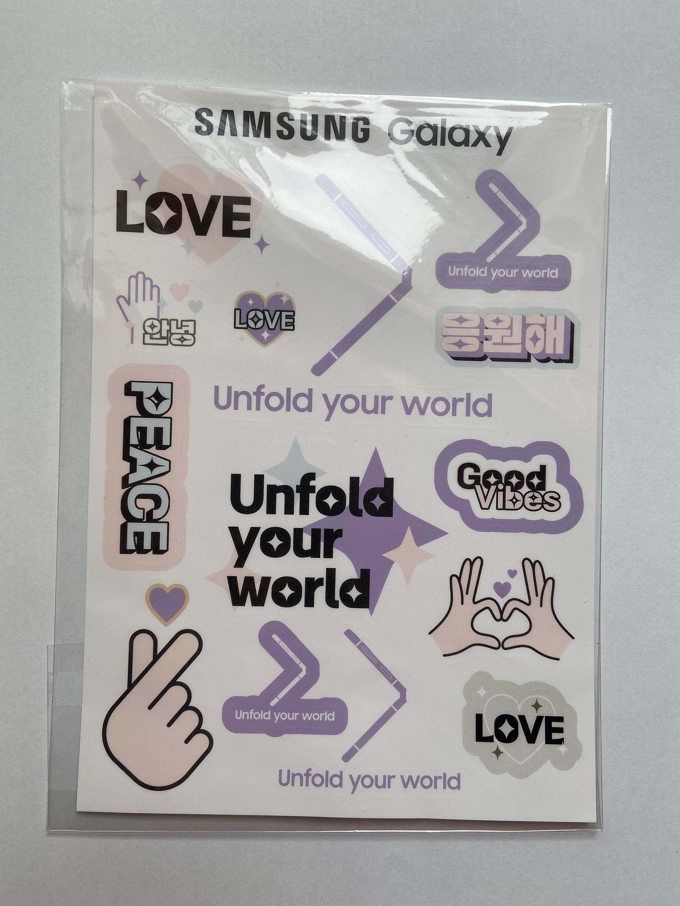 New Limited Edition Official BTS X Samsung Store London 2022 Stickers ...