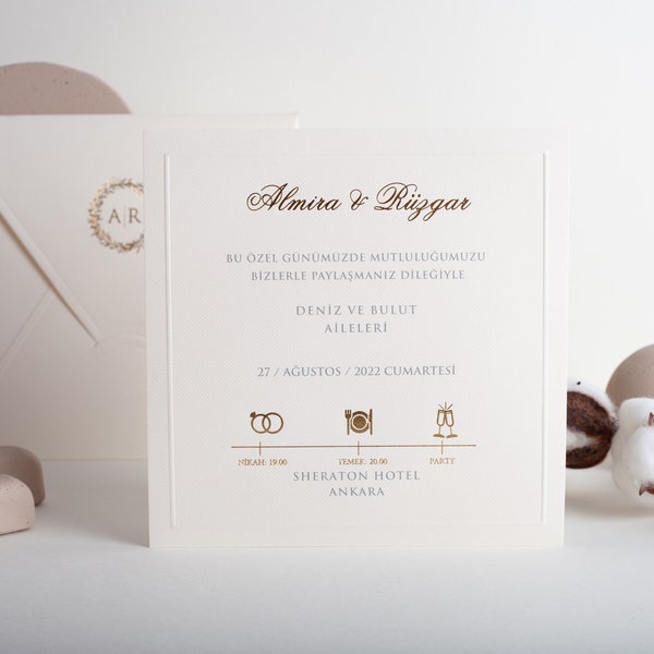 Ivory Invitation - Etsy