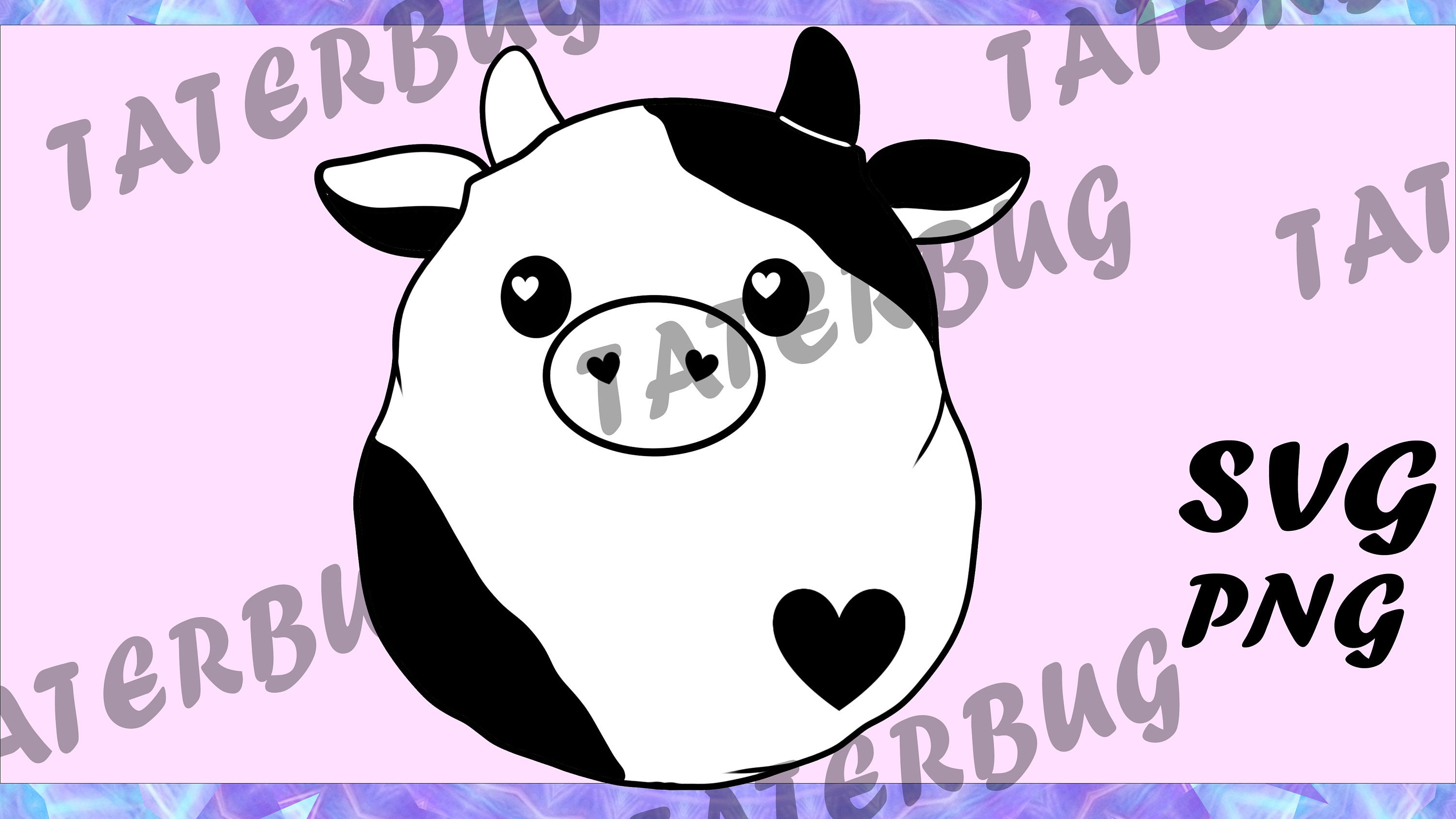 Squishmallow koe SVG en PNG-bestanden - Etsy België