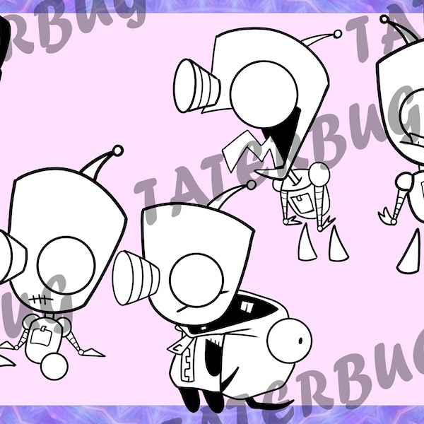 Invader zim - Etsy México