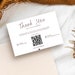 Thank You Card Qr Code Template Canva, Small Business Thank You Card ...