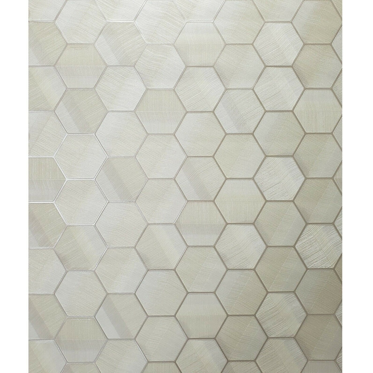 Hexagon Feature Yellow Gold Metallic Textured Wallpaper Geometric 3D - Etsy