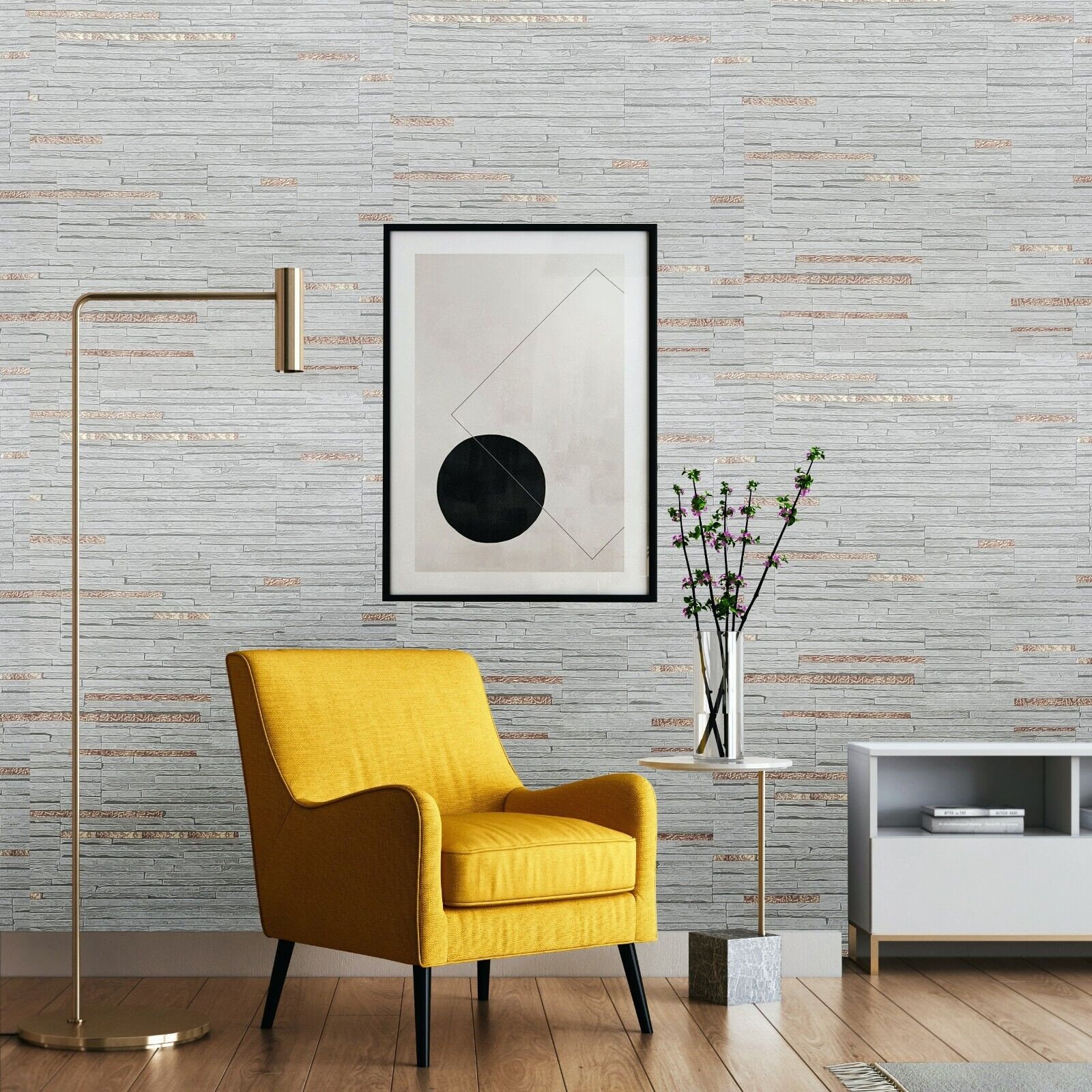 Wallpaper Textured Gray Bronze Metallic Modern Faux Realistic - Etsy