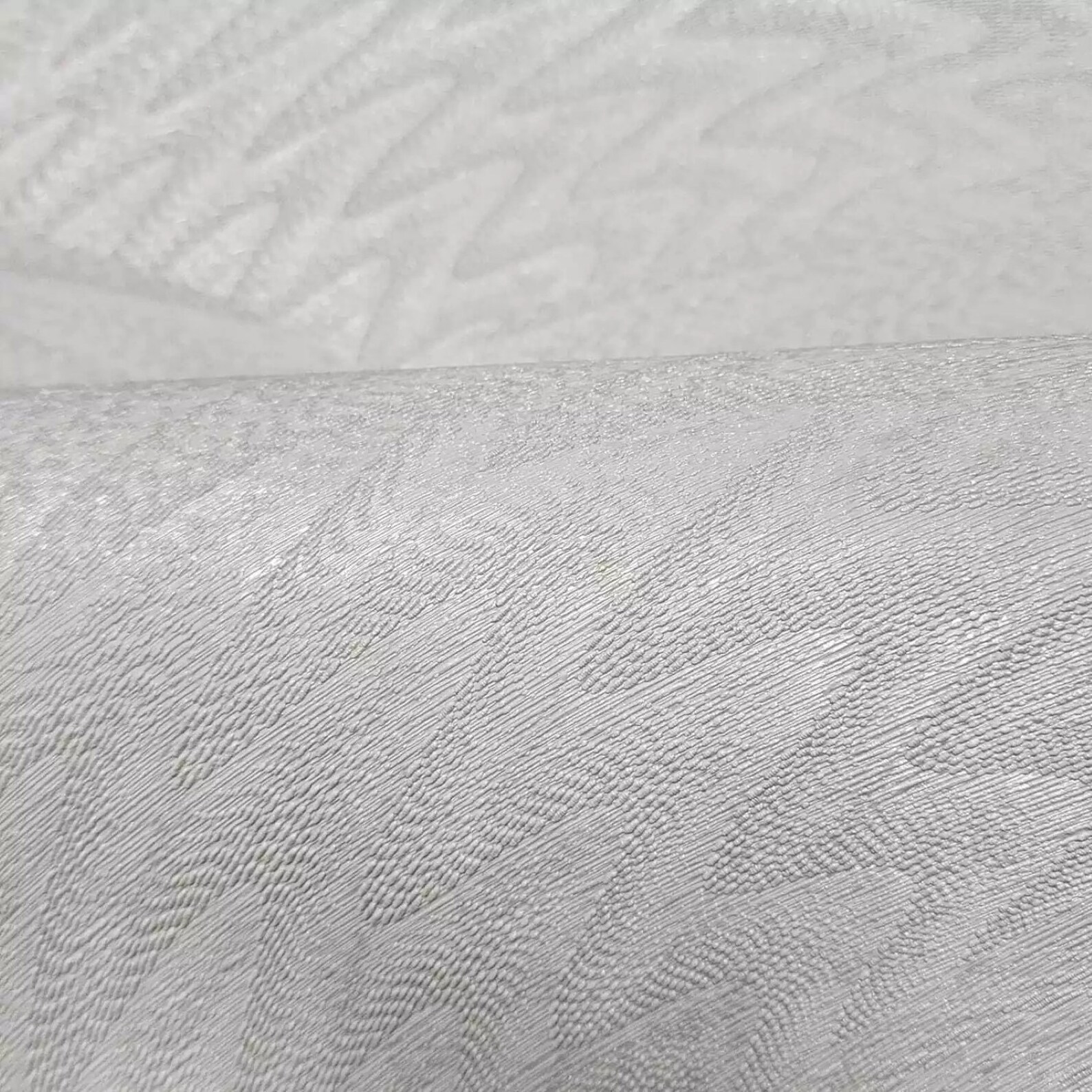 Embossed off White Swirled Circles Faux Plaster Textured Modern ...