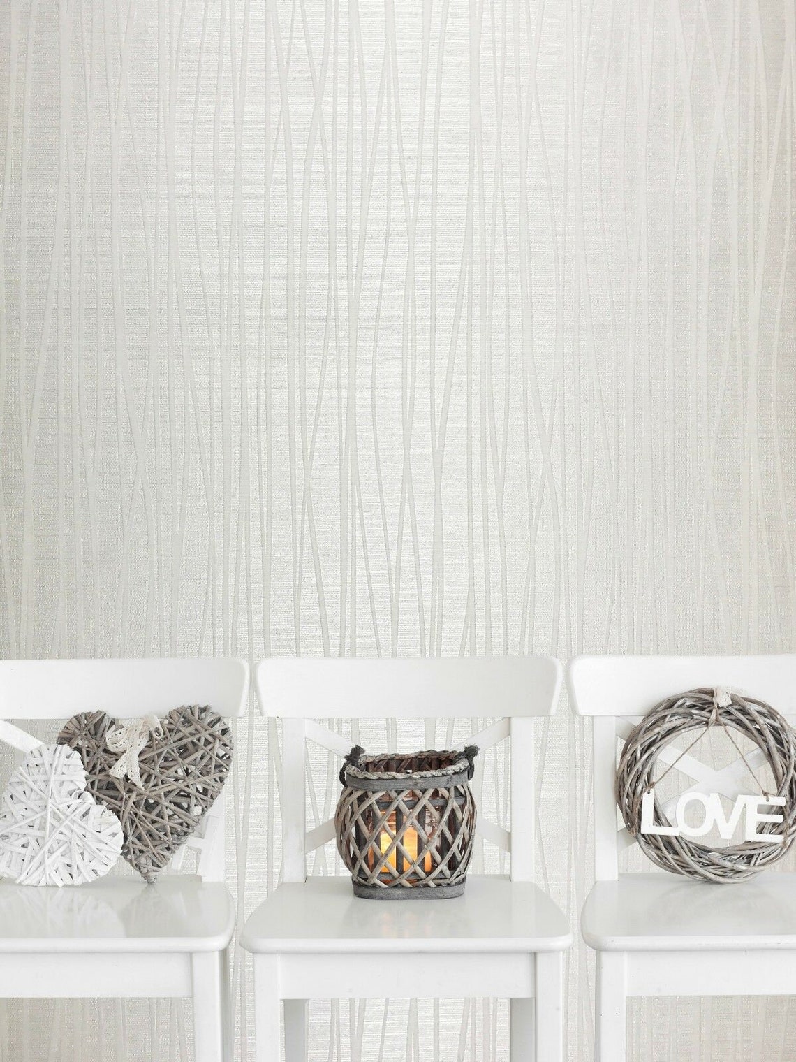 Flock Modern Flocked Wallpaper off White Textured Flocking - Etsy