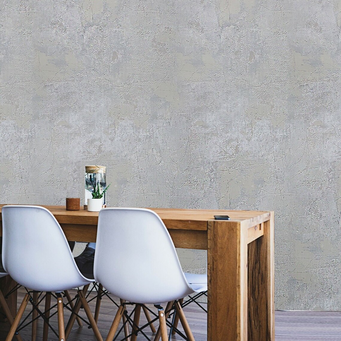 Industrial Wallpaper Green Grey Beige Rusted Concrete Rustic Plaster ...