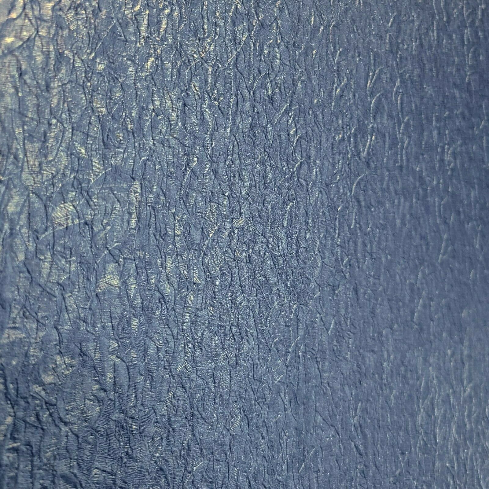 Embossed Modern Wallpaper Dark Navy Blue Metallic Crashed Foil - Etsy