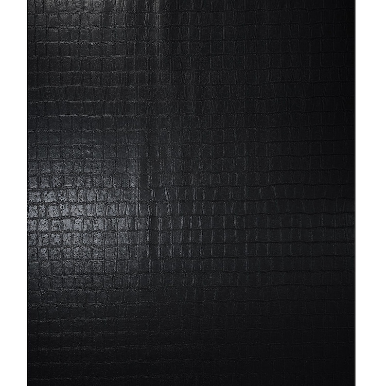Modern Animal Crocodile Faux Skin Black Alligator Leather Textured ...