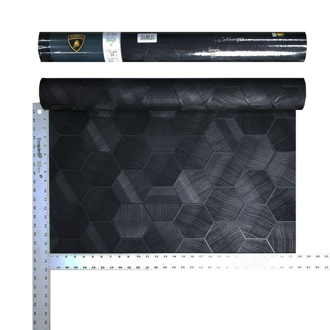 Contemporary Modern Italian Hexagon Feature Black Textured - Etsy