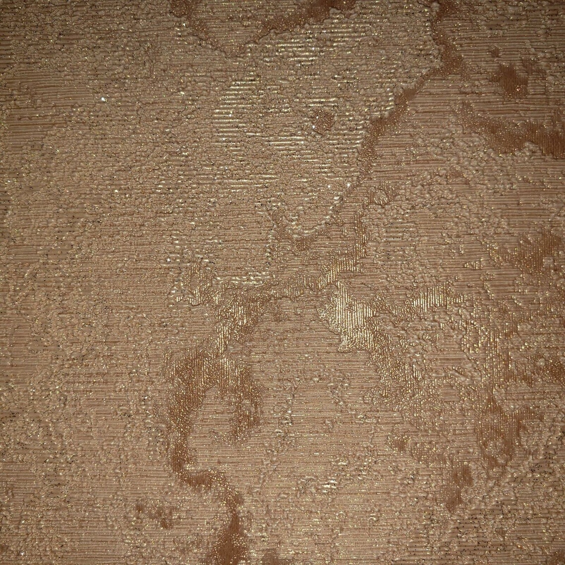 Wallpaper Orange Copper Gold Metallic Textured Modern Plain - Etsy