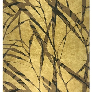 Abstract Art Design Wallpaper Gold Bronze Black Metallic Modern Rolls ...