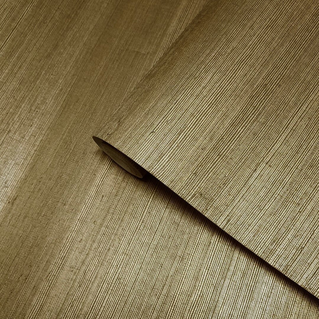Bronze Gold Metallic Natural Sisal Grasscloth Modern Wallpaper - Etsy