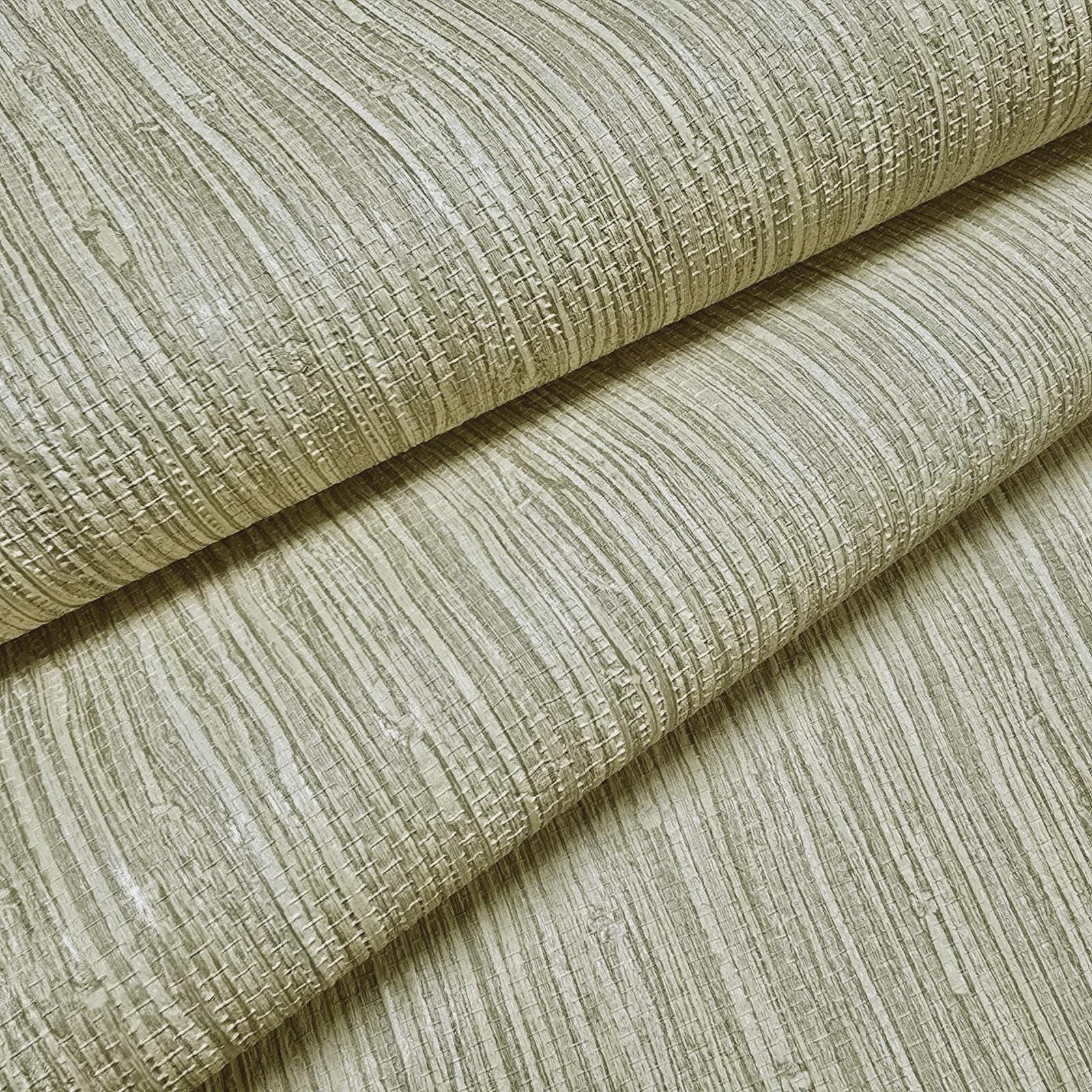 Modern Light Yellow Beige Warm Brown Plain Faux Grasscloth Textured ...