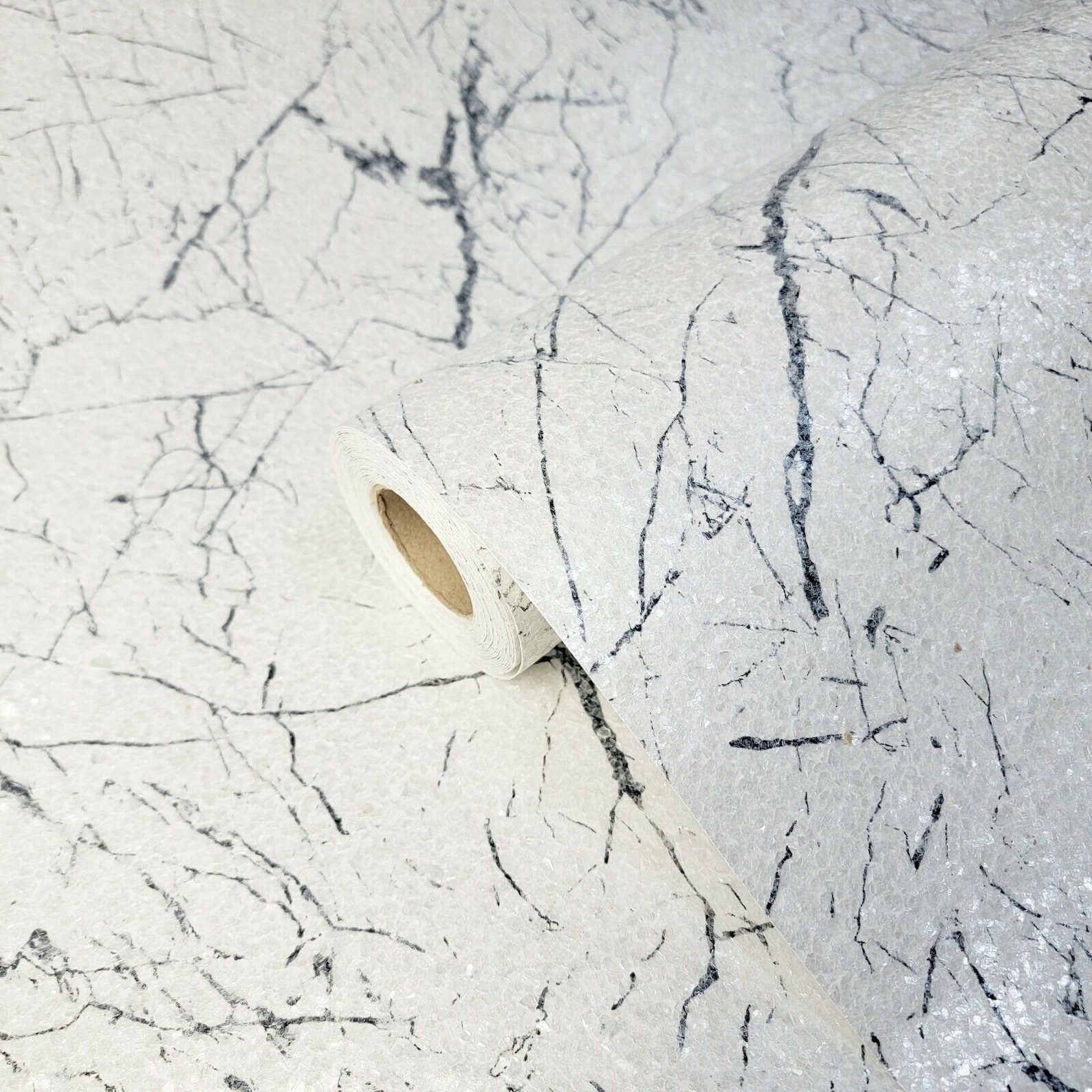 White Black Natural Real Terra Mica Stone Wallpaper Plain - Etsy