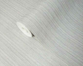 Plain Wallpaper Textured off White Cream Modern Faux Fabric | Etsy