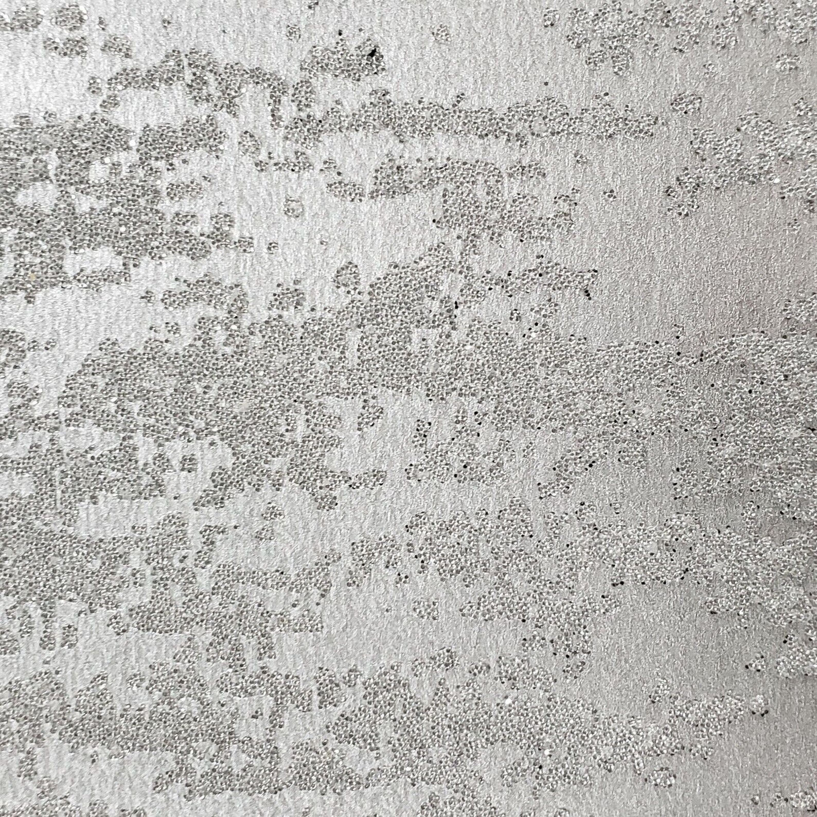 Modern Glassbeads Wallpaper Silver Metallic Glass Beads Texture Glitter ...