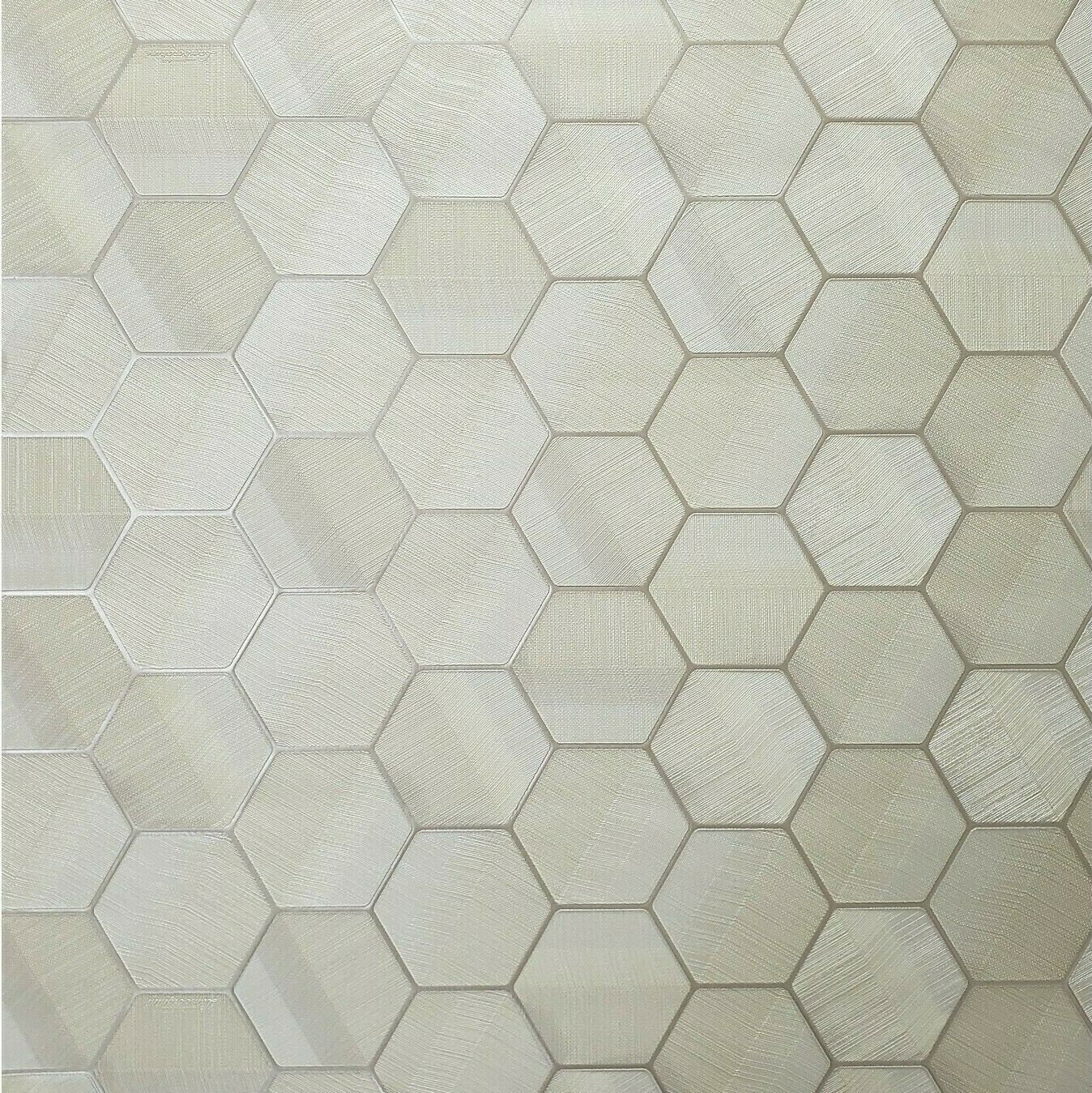 Hexagon Feature Yellow Gold Metallic Textured Wallpaper Geometric 3D - Etsy