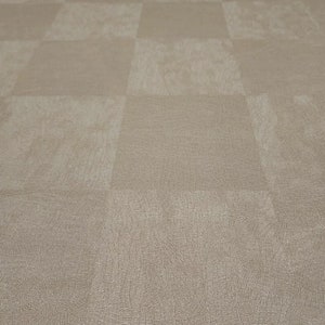 Embossed Khaki Tan Faux Square Tiles Plaster Textured Contemporary ...