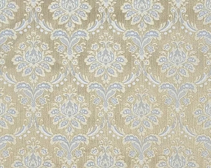 Luxury Damask Silver Gold Wallpaper, 3D Textured Wallpaper, Decorative ...