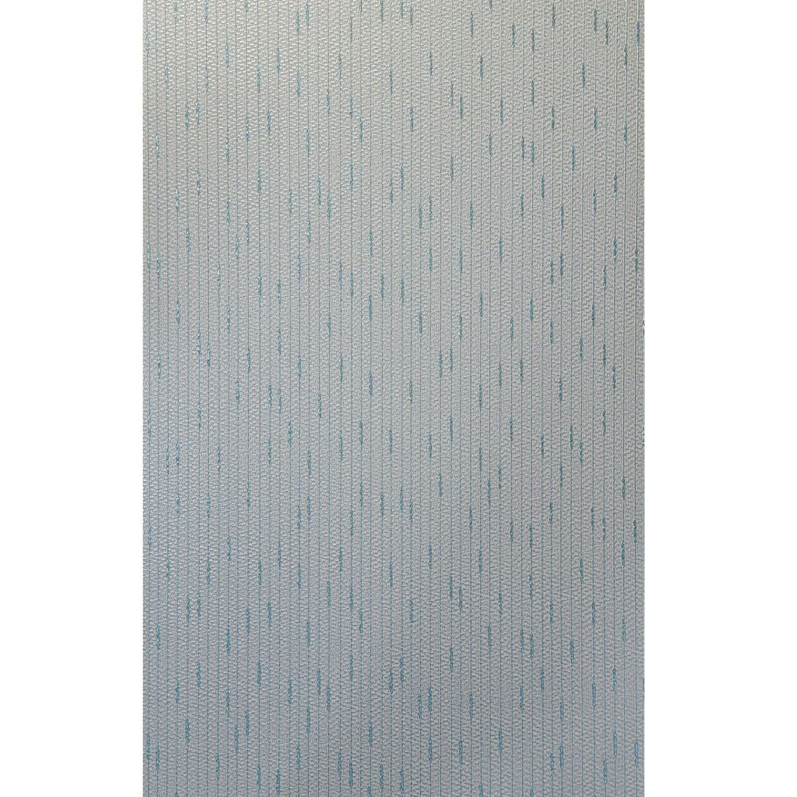 Textured Wallpaper Gray Turquoise Green Faux Fabric Vertical Lines ...