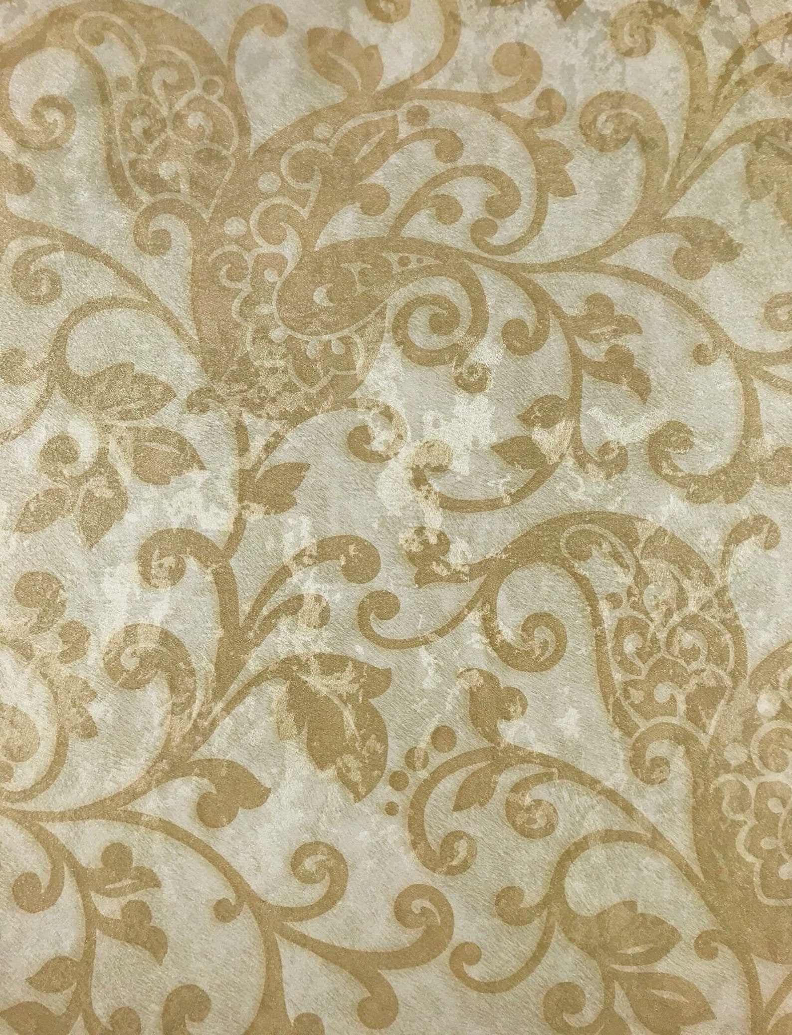 Wallpaper Gold Metallic Textured Wall Rustic Vintage Damask - Etsy