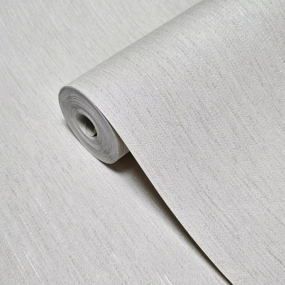 Modern Wallcovering Beige Cream Faux Fabric Textured Contemporary ...