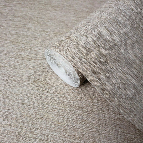 Taupe Grasscloth Wallpaper - Etsy
