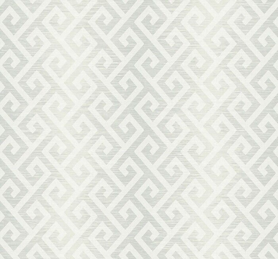 Geometric Tannish Grayish off White Distressed Greek Key Pattern Wallpaper Rolls - Etsy