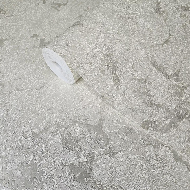 Ivory off White Gold Reflection Pearl Shell Sparkle Plaster Textured ...