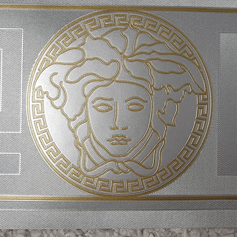 Embossed Silver Gold Metallic Border Textured - Etsy