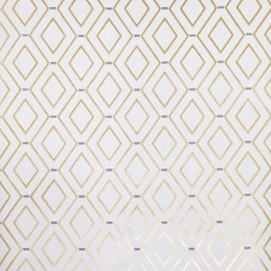 White Gold Metallic Diamond Duo Geometric Pattern Geo Modern Wallpaper ...