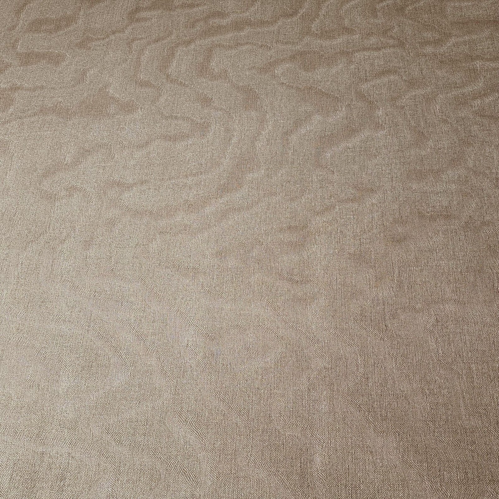 Plain Khaki Tan Metallic Worn Out Faux Fabric Textured Contemporary ...