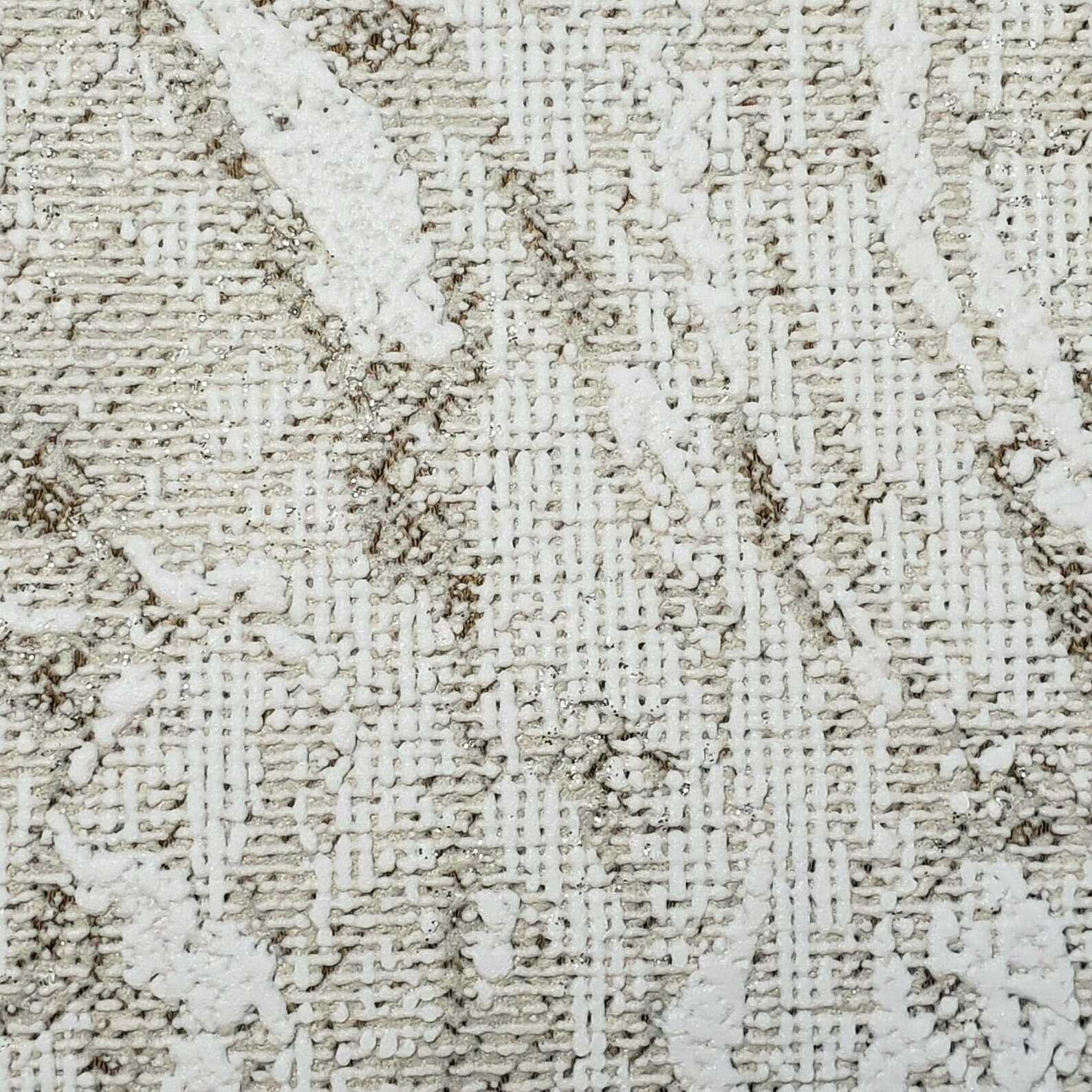 Embossed Textured Wallpaper Cream Tan Brown Faux Plaster Wave Stroke ...
