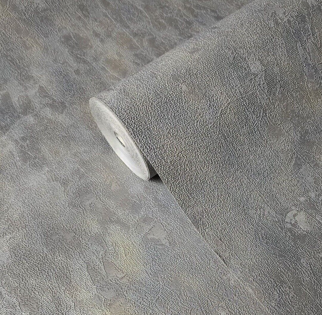 Modern Plain Gray Beige Faux Fabric Concrete Textured Contemporary ...