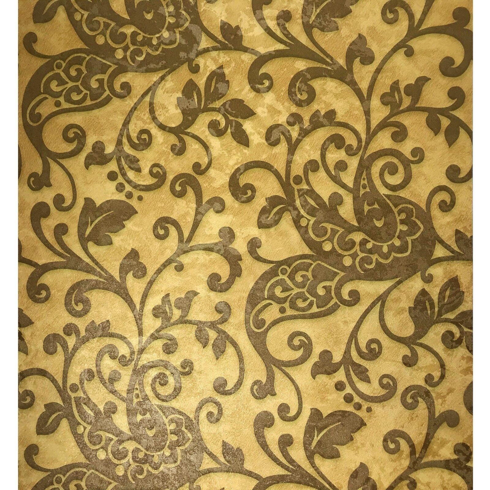 Embossed Wallpaper Gold Bronze Metallic Textured Wall Rustic - Etsy