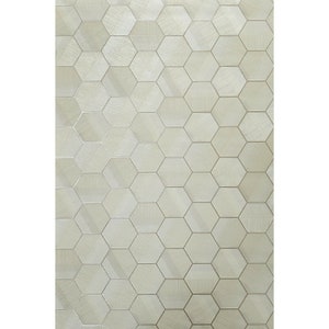 Hexagon Feature Yellow Gold Metallic Textured Wallpaper Geometric 3D - Etsy