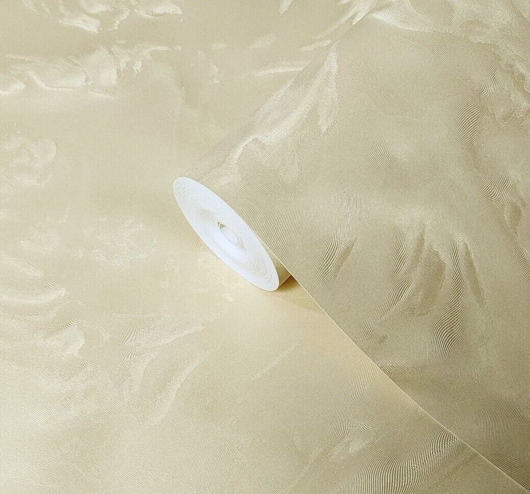 Contemporary Shimmer Yellow Gold Metallic Faux Silk Fabric Textured ...