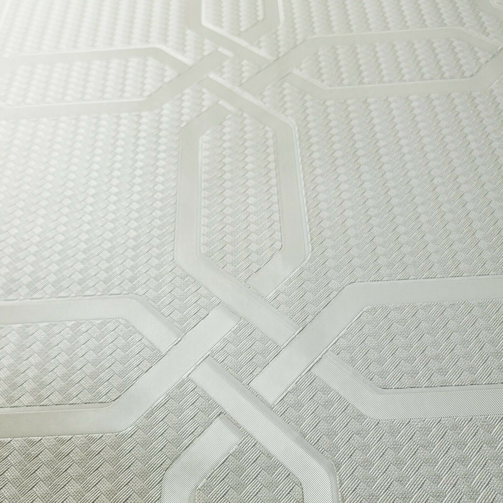 Hexagon Trellis Lines off White Faux Wicker Bamboo Textured | Etsy