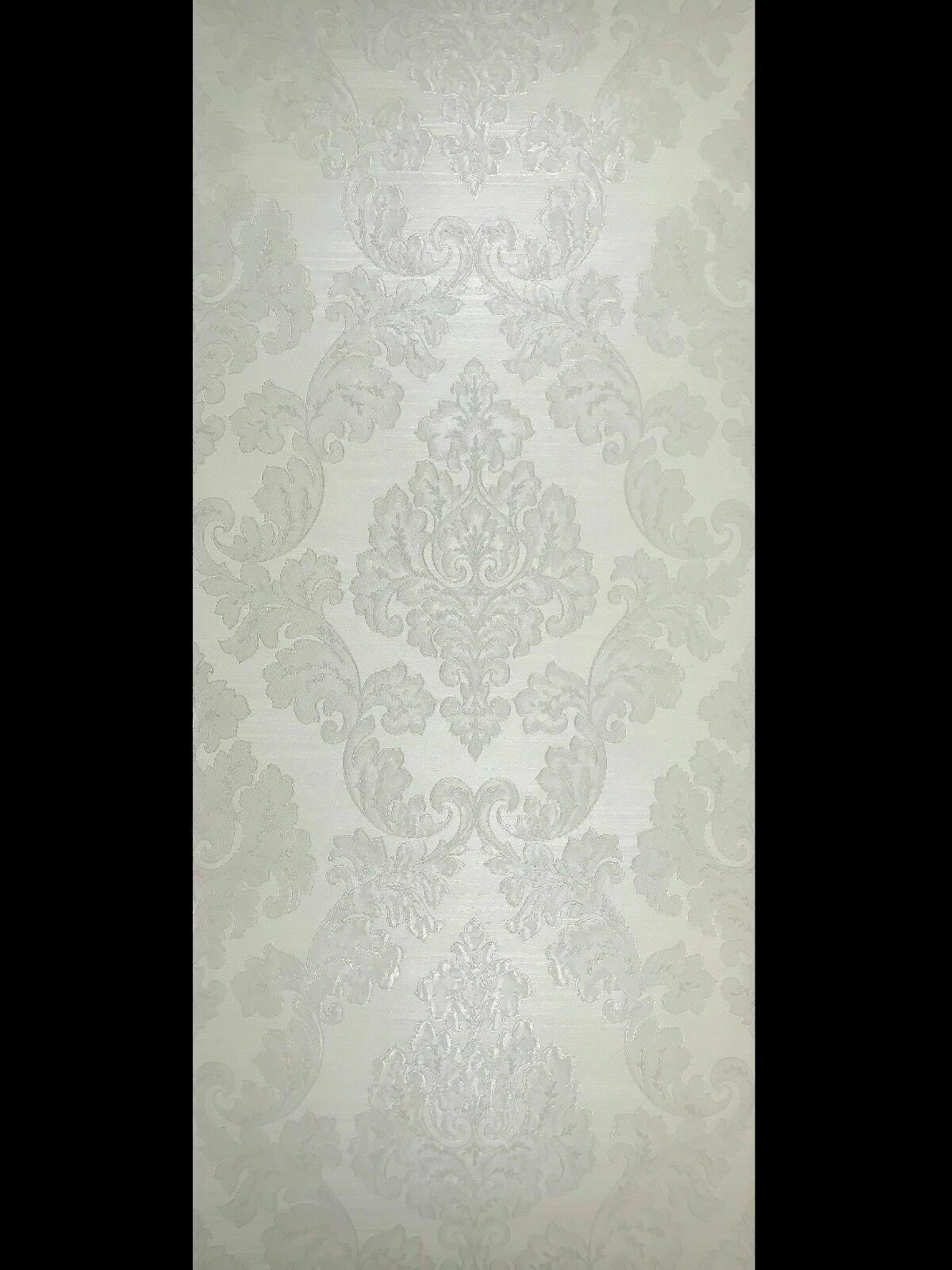 Embossed Wallpaper White Textured Large Victorian Traditional - Etsy