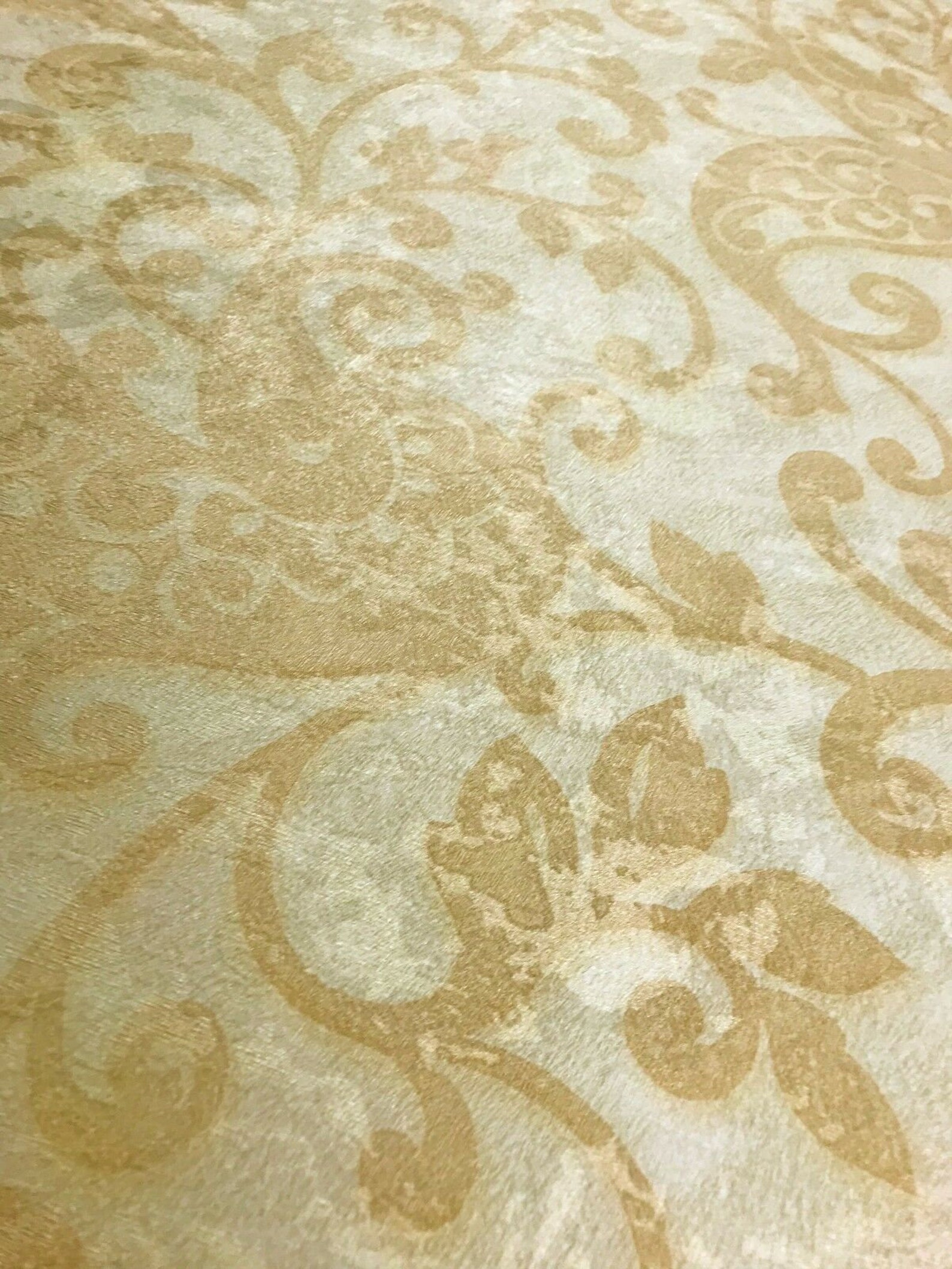 Wallpaper Gold Metallic Textured Wall Rustic Vintage Damask | Etsy