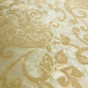 Wallpaper Gold Metallic Textured Wall Rustic Vintage Damask Wall ...