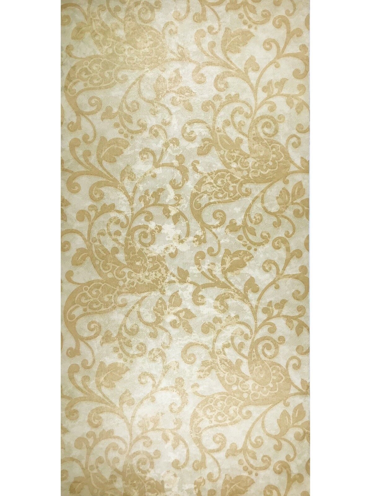 Wallpaper Gold Metallic Textured Wall Rustic Vintage Damask | Etsy