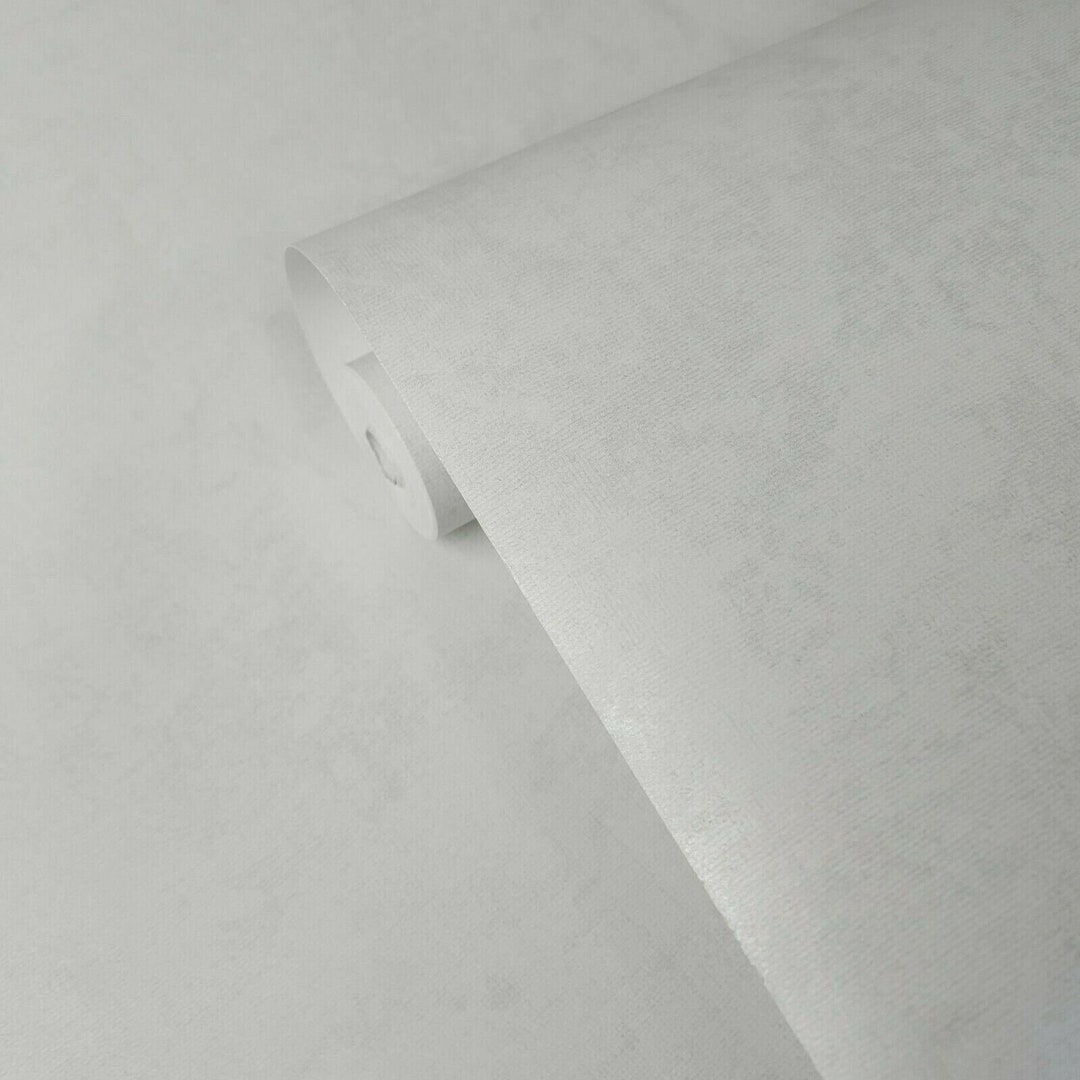 Plain Italian Non-woven Contemporary Wallpaper Rolls Satin White Wall ...