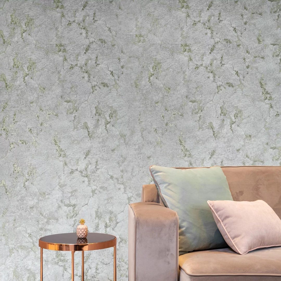 Gray Brass Metallic Pearl Shell Sparkle Marble Plaster Textured Modern ...